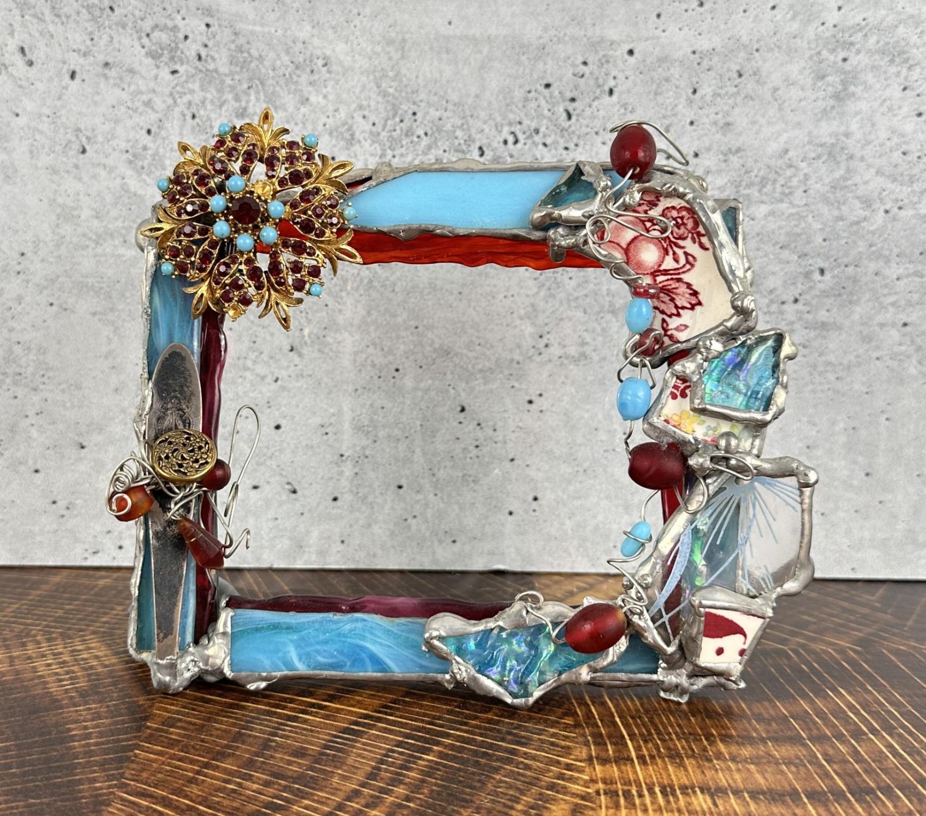 Custom Made Art Glass Frame