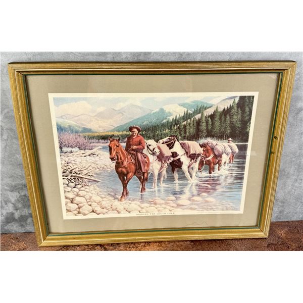 Quigley Fording the South Fork Print