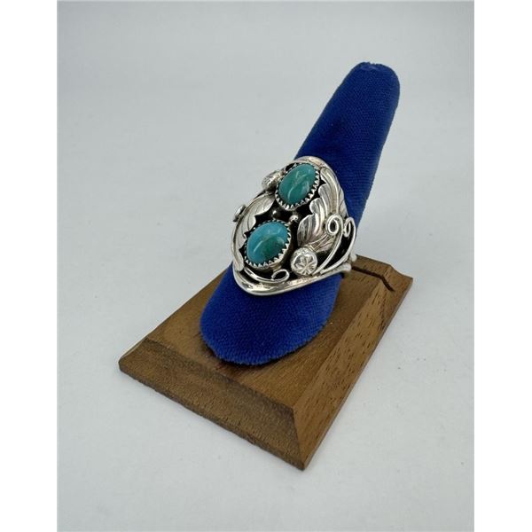 Michael Perry Navajo Sterling Turquoise Ring