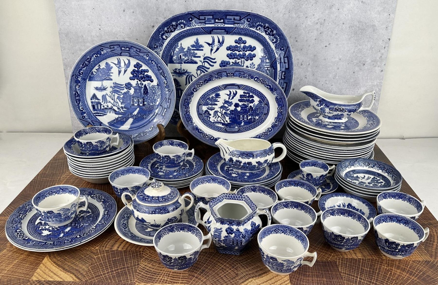 Collection of Blue Willow