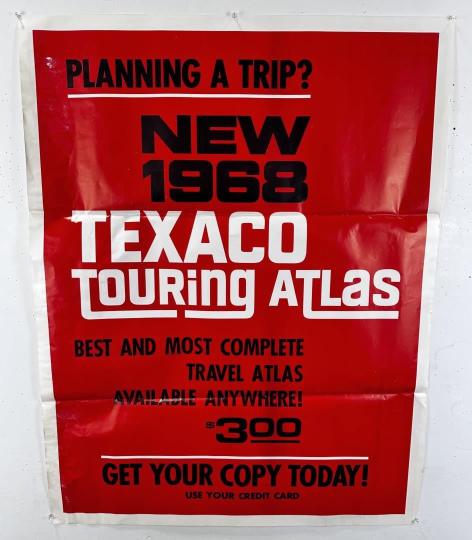 1968 Texaco Oil Touring Atlas Poster