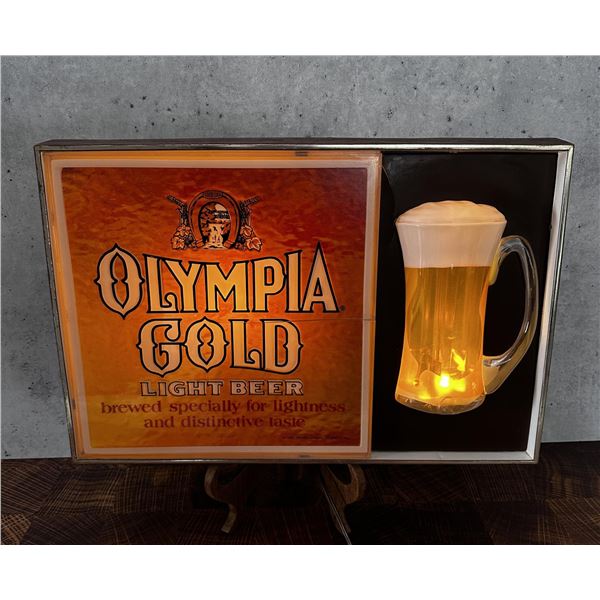 Olympia Gold Lighted Beer Sign