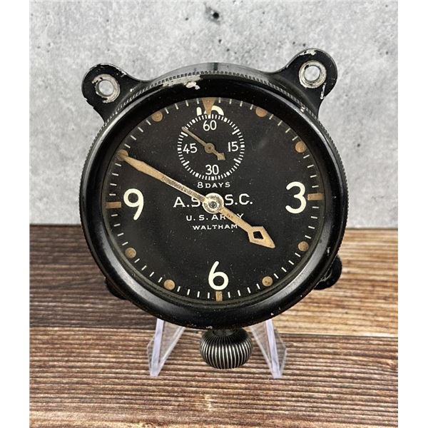WWI WW1 US Army ASSC Waltham Aircraft Clock