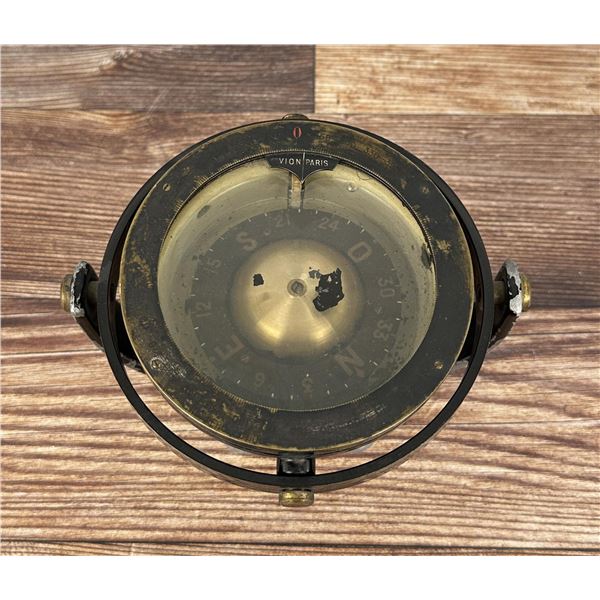 WWI WW1 Vion Paris French Aircraft Compass