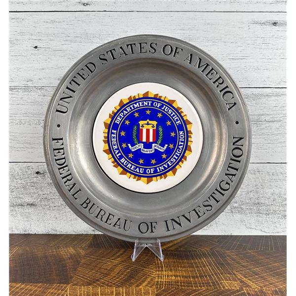 Department of Justice FBI Plate