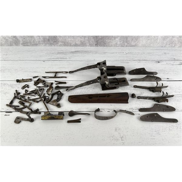 Collection Of Antique Lefever Shotgun Parts