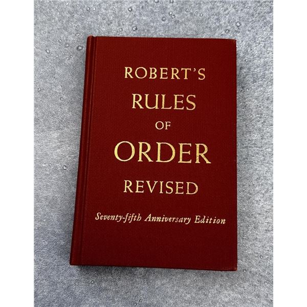Robert's Rules of Order Revised