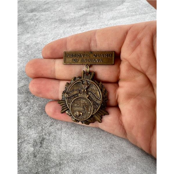 WWI WW1 National Guard of Indiana Medal