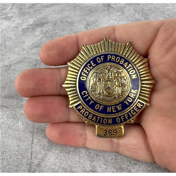 City of New York Probation Officer Badge