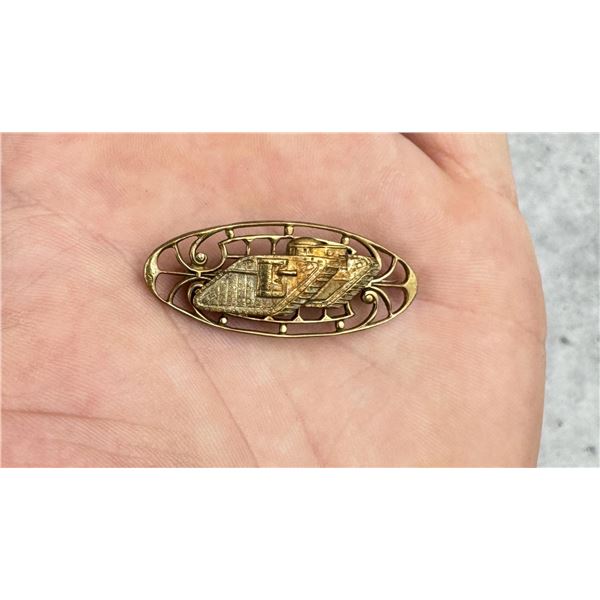 WW2 Tank Corps Sweetheart Pin
