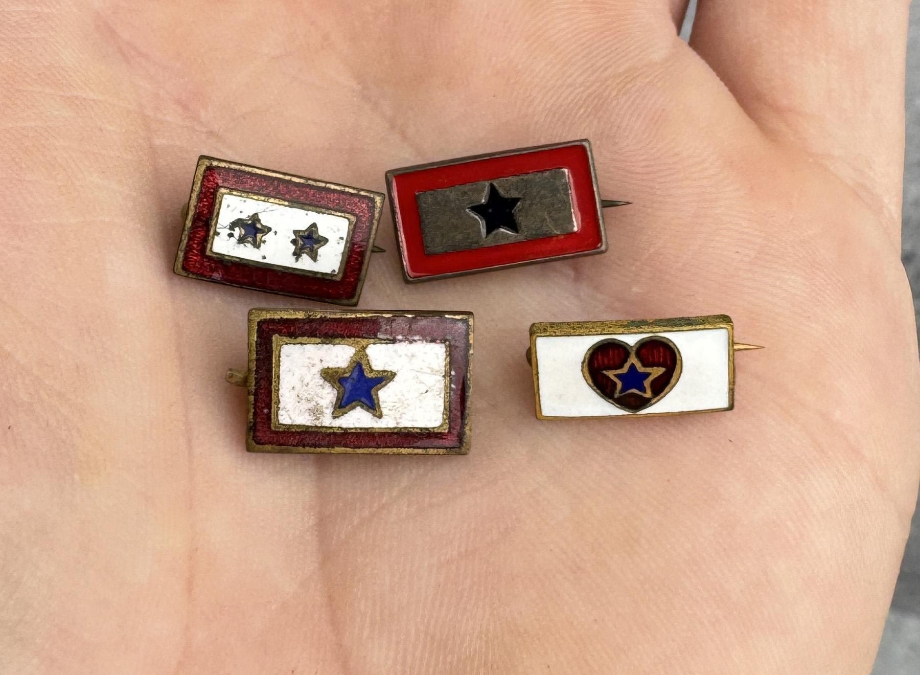 WW2 Son in Service Enamel Pins