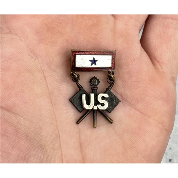 WW2 Son in Service Signal Corps Pin