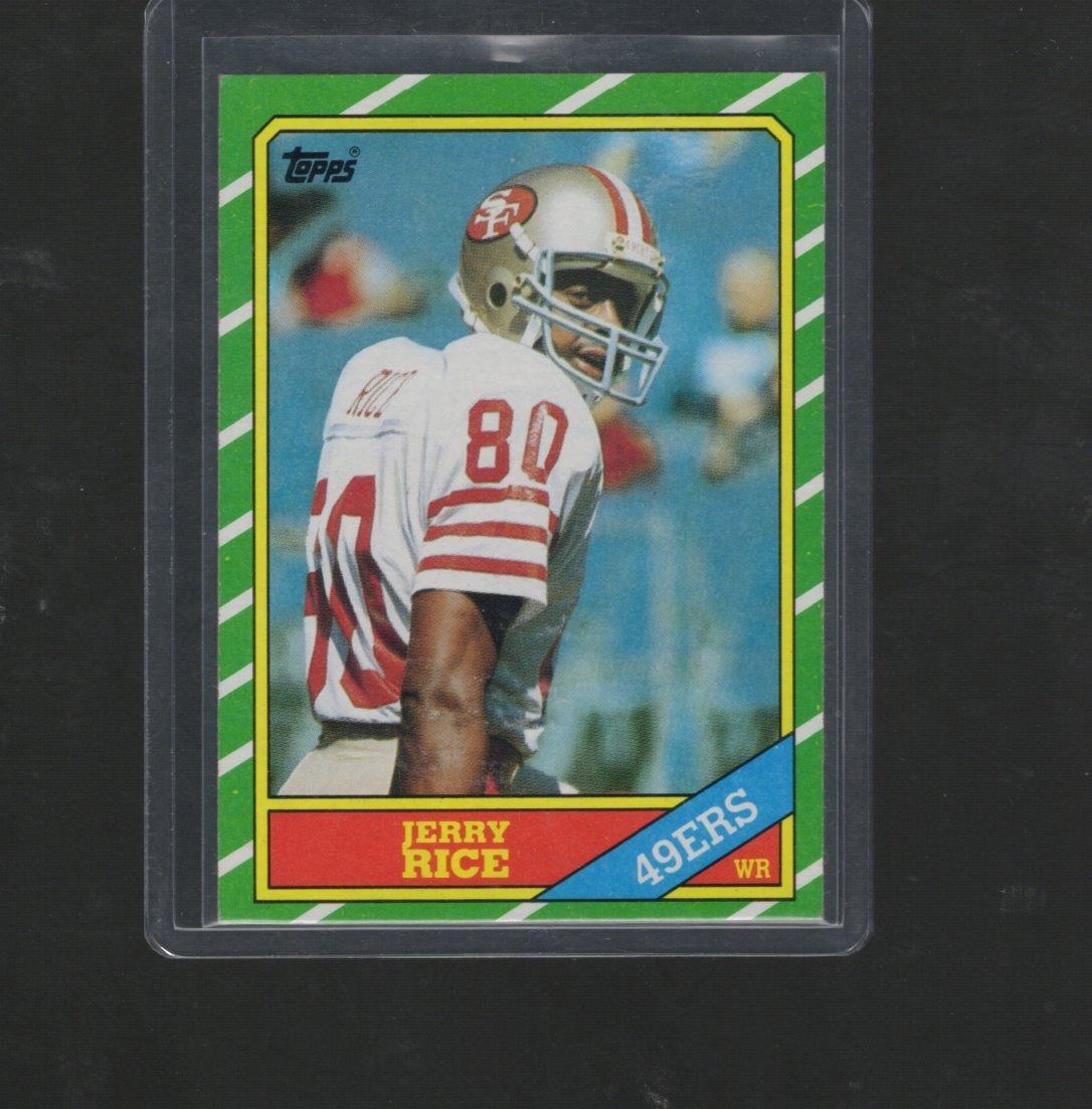 Jerry Rice ROOKIE CARD 1986 Topps #161