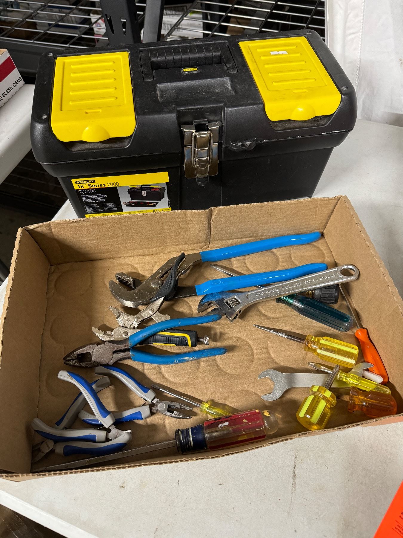 Toolbox and assorted tools