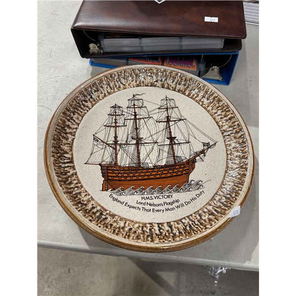 H.M.S. Victory Lord Nelson flagship collectible plate