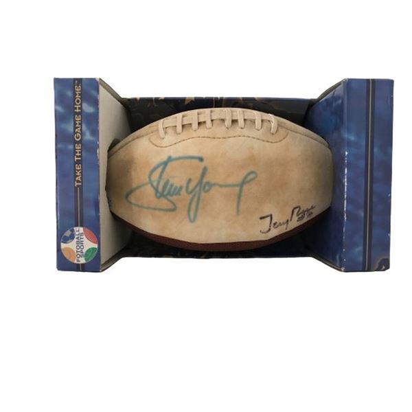 Steve Young & Jerry Rice Signed Football