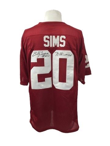 Billy Sims Oklahoma Sooners signed jersey