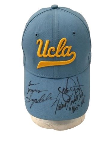 Signed UCLA female coaches/athletes UCLA cap