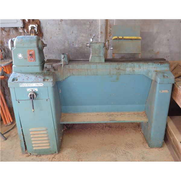 Rockwell Delta Lathe Runs See Video