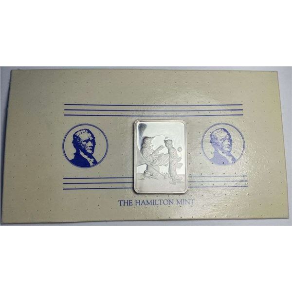 The Hamilton Mint Norman Rockwell .999 Silver Bar