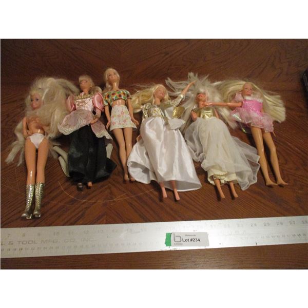 6 Vintage Barbie Dolls Bodnarus Auctioneering