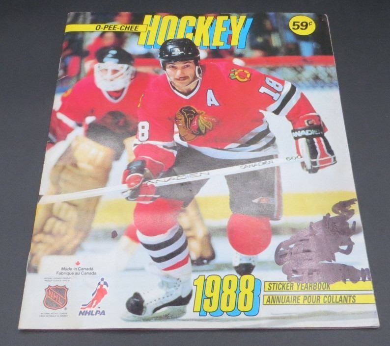 Vintage 1988 OPC Hockey Sticker Book Complete