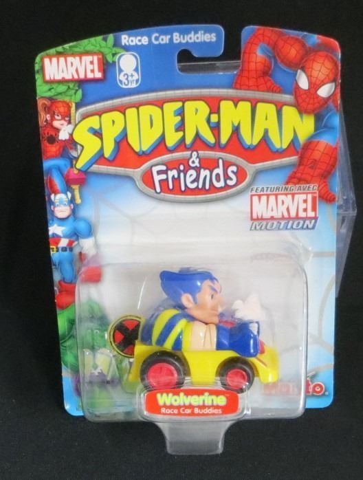 Marvel Spider-Man & Friends Wolverine Race Car Buddies
