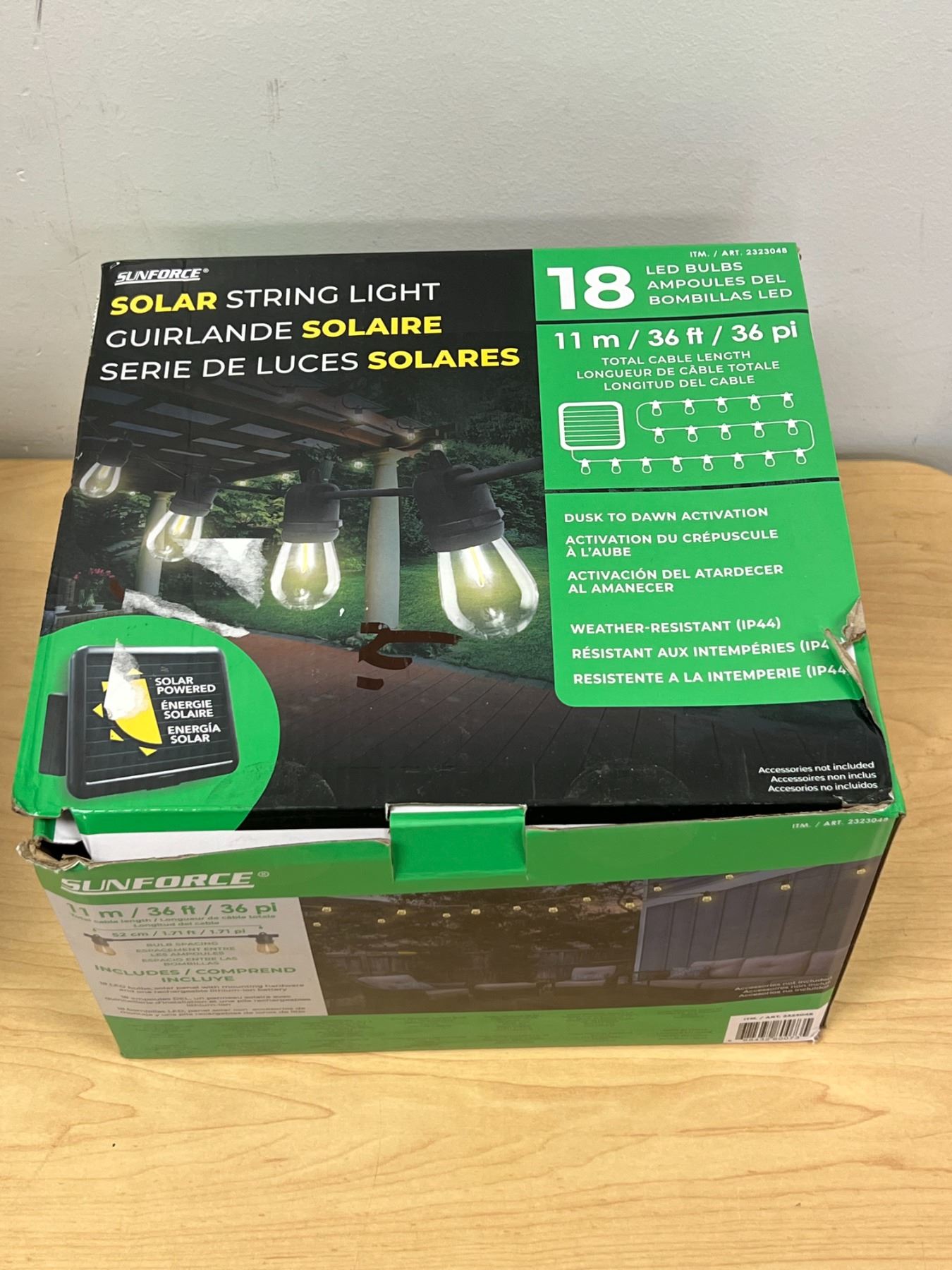 New Sunforce Solar String Lights - see photos for details