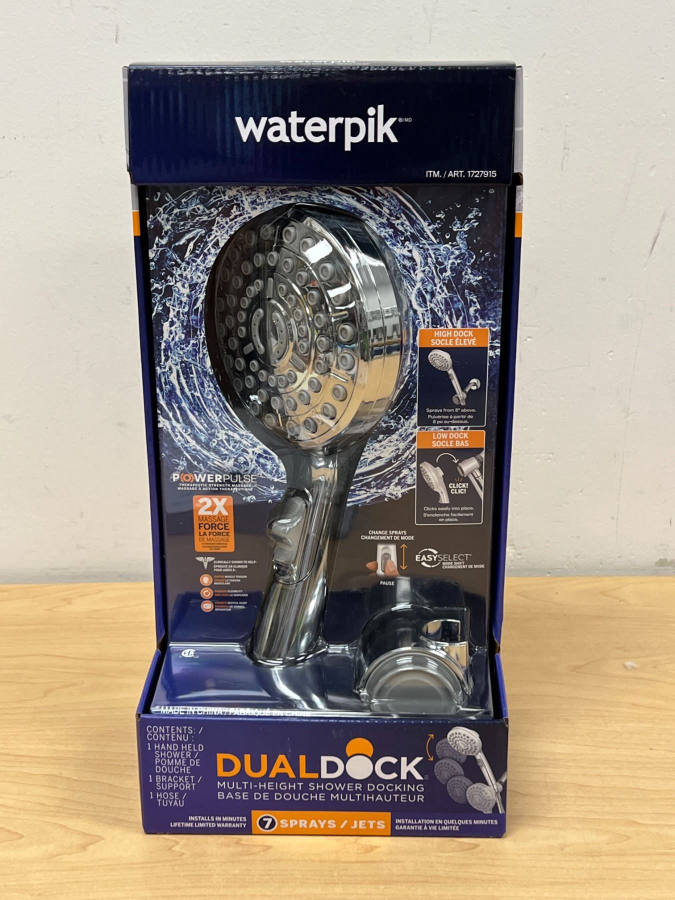 New Waterpik Dual Dock Hand Held Shower Head - see all photos