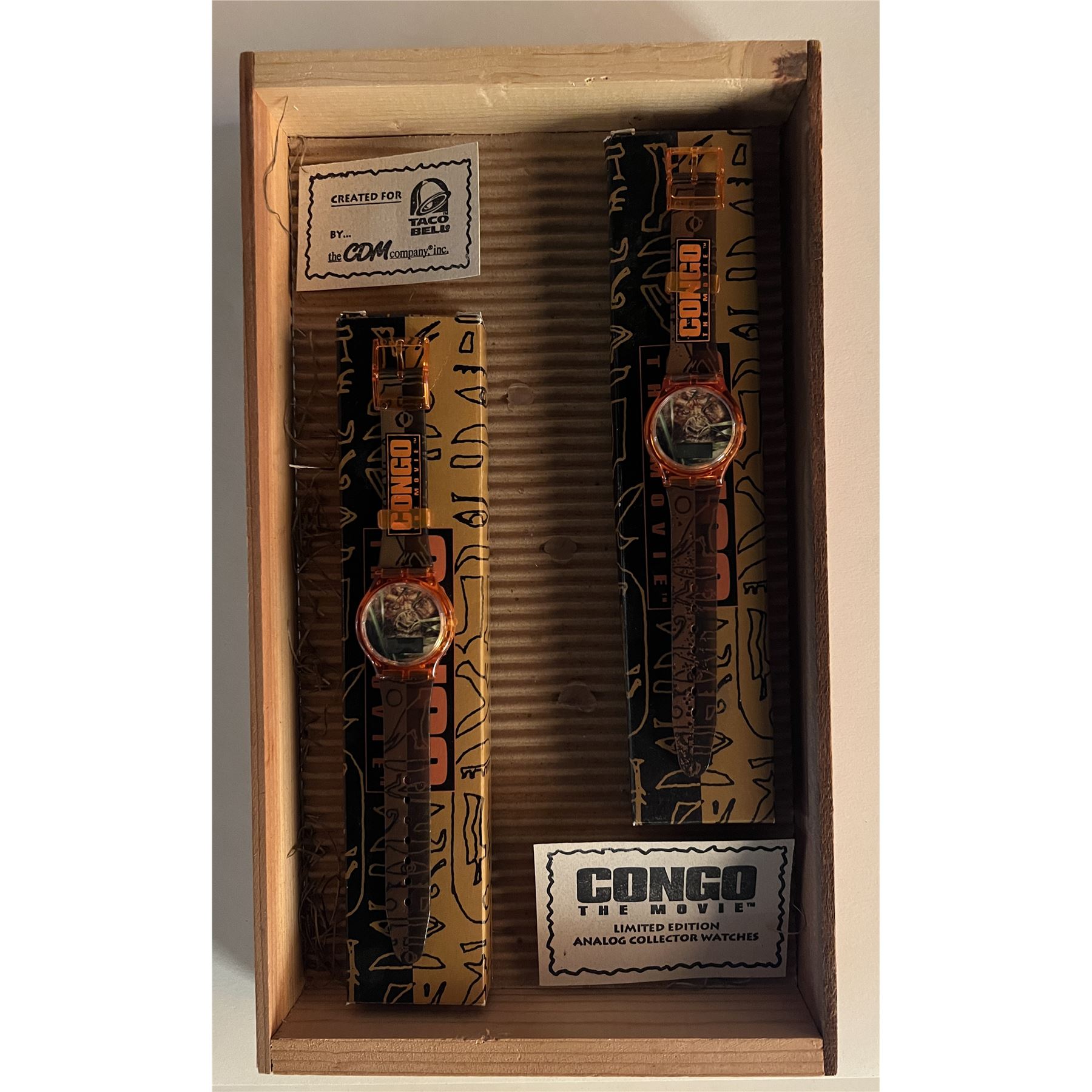 Taco Bell Congo promo watch display