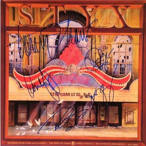 Styx signed "Paradise Theater" album