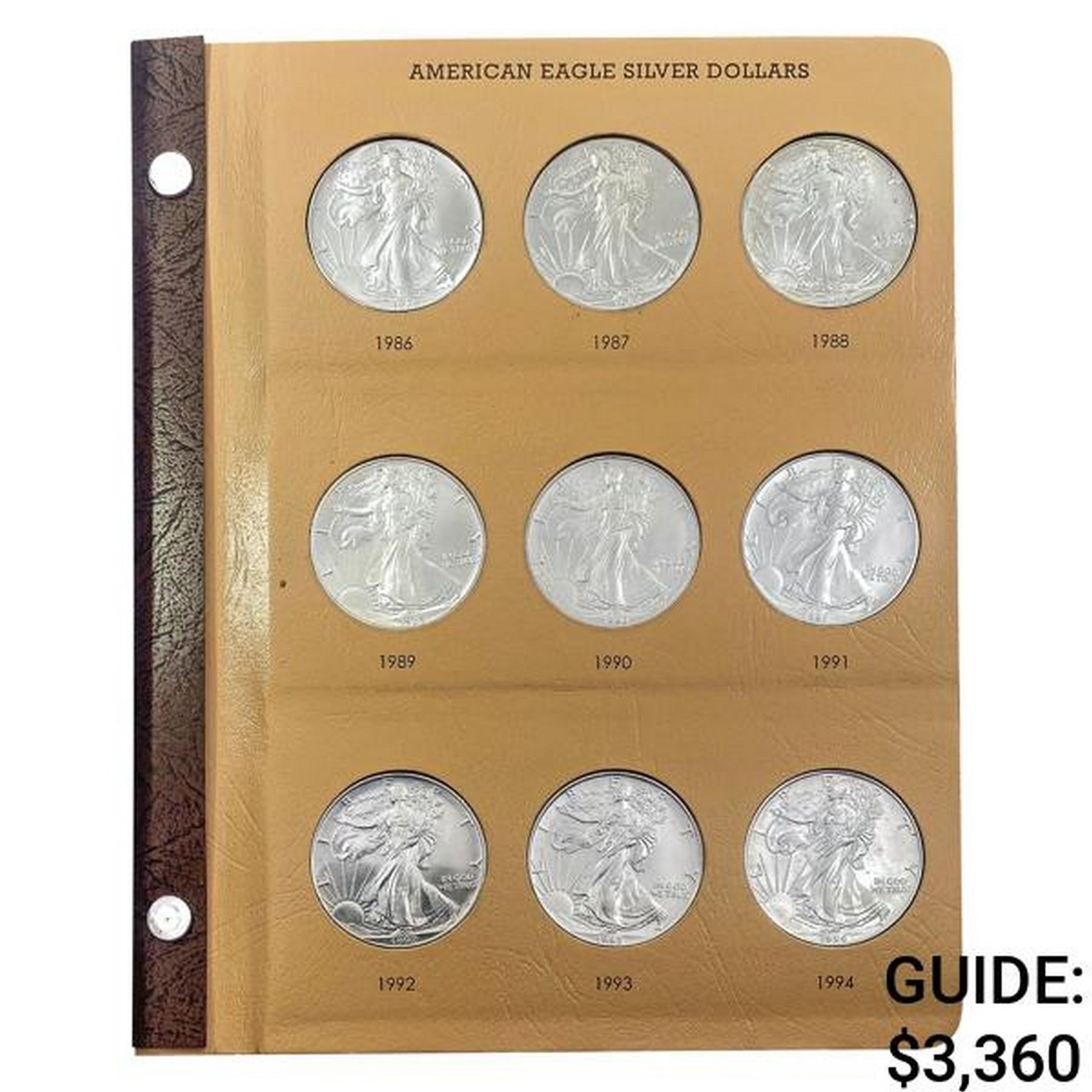[32] 1986-2018 Am. Silver Eagle Partial Set Album