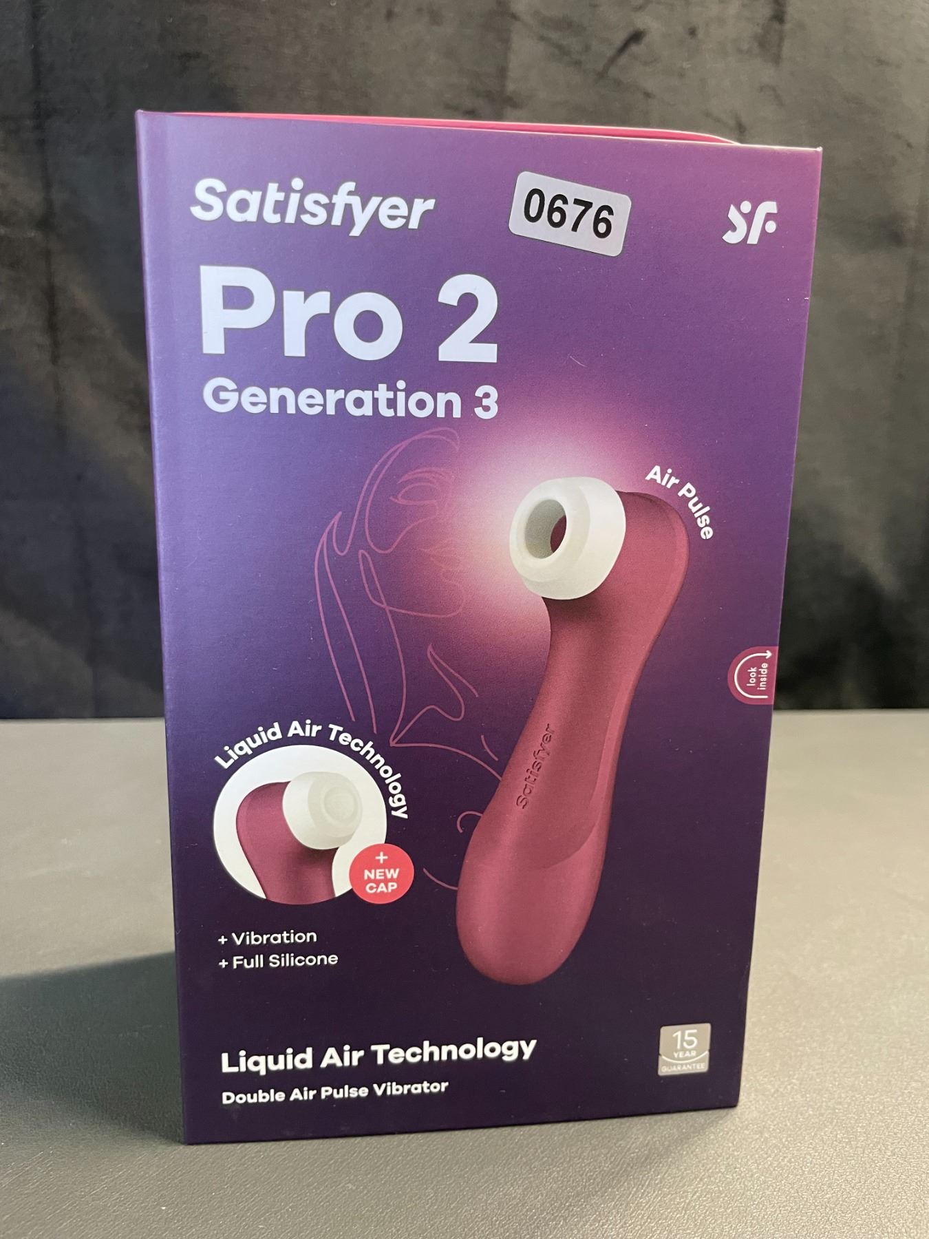 Lot of 1 Satisfyer Pro 2 Generation 3 - Double Air Pulse Vibrator/Sex Toy w/ App Control - Brand New