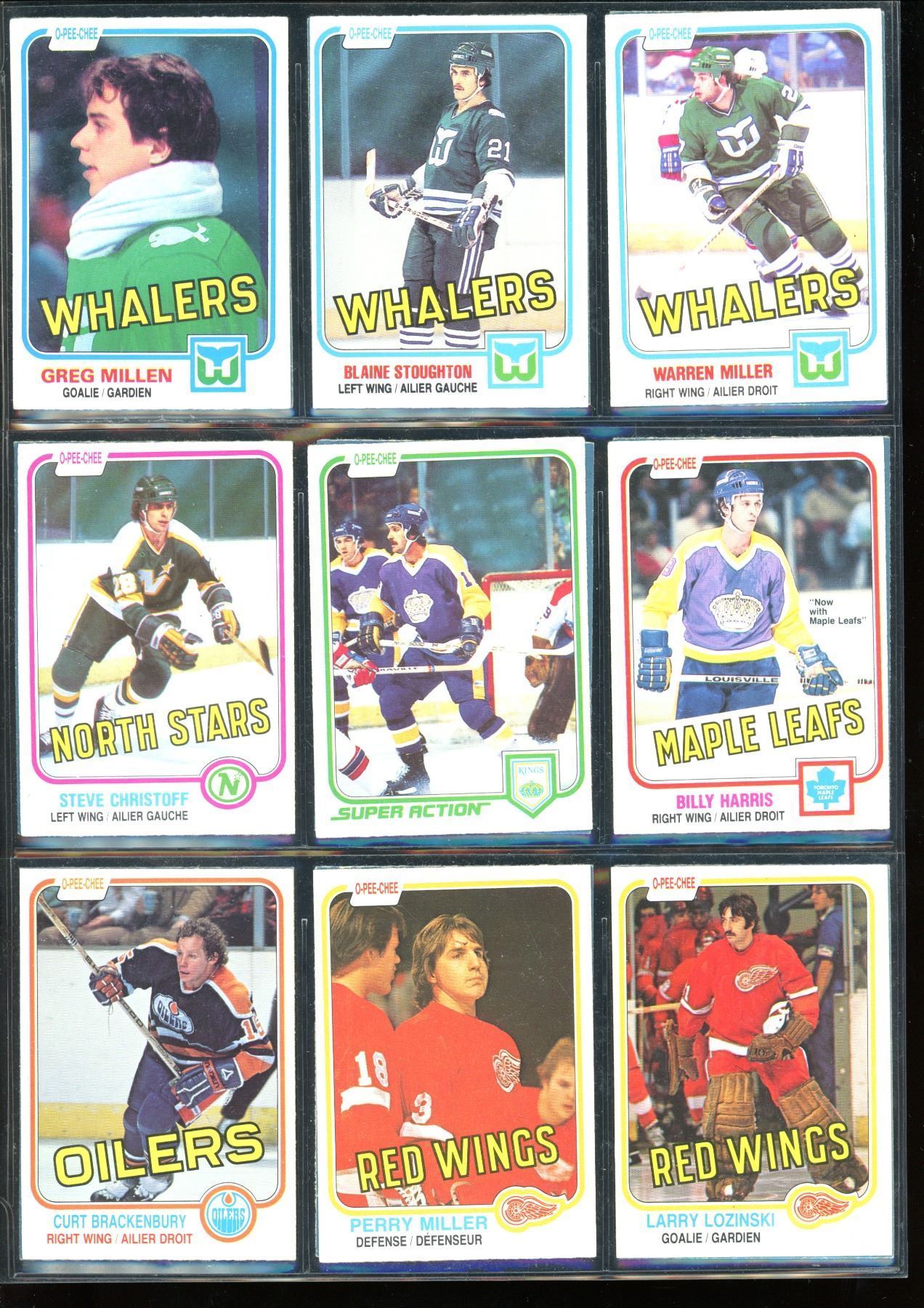 1981-82 OPC O-Pee-Chee Lot Of 18 Vintage Cards Greg Millen, Warren ...