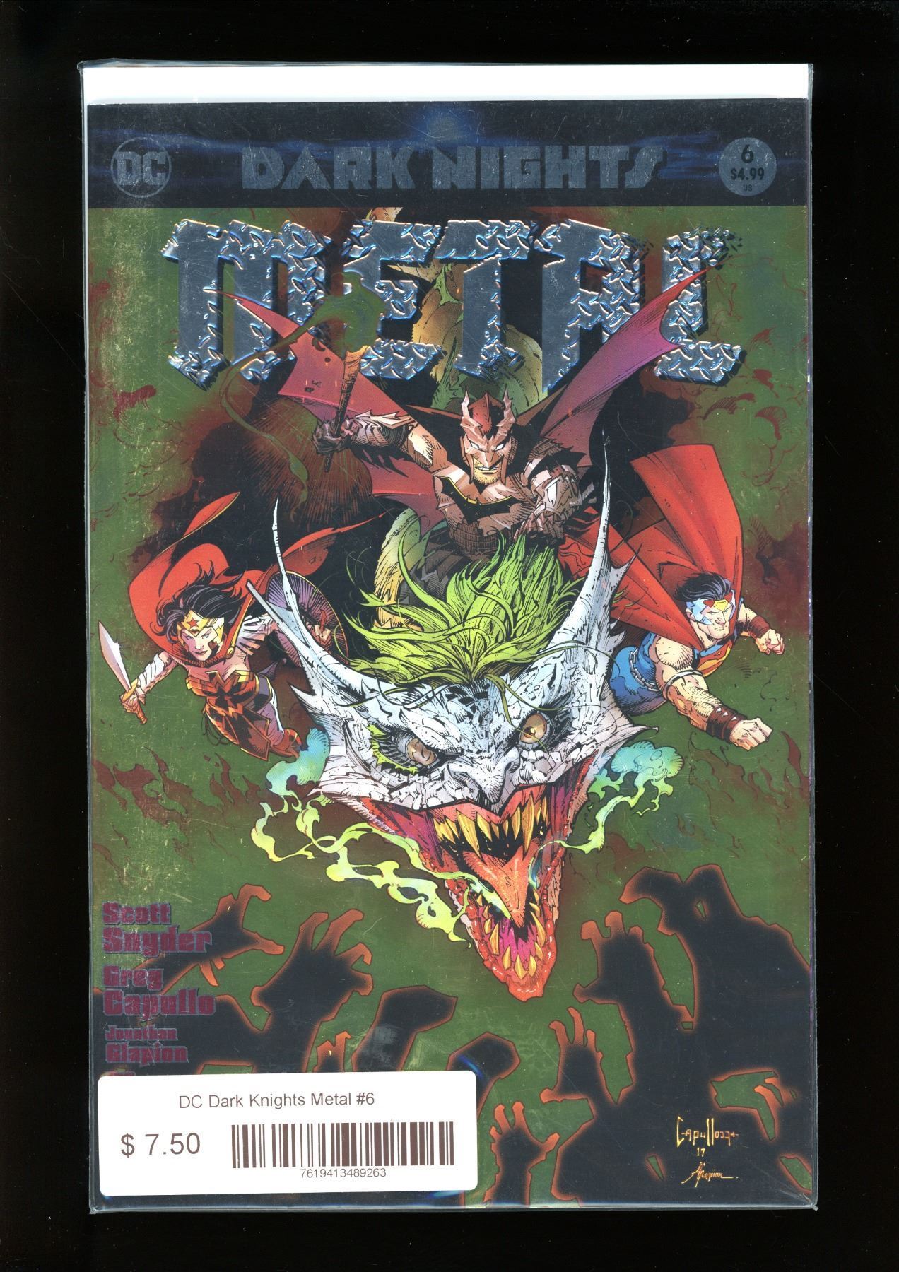 DC Dark Nights METAL #6 Foil Cover (NEW Never Read)