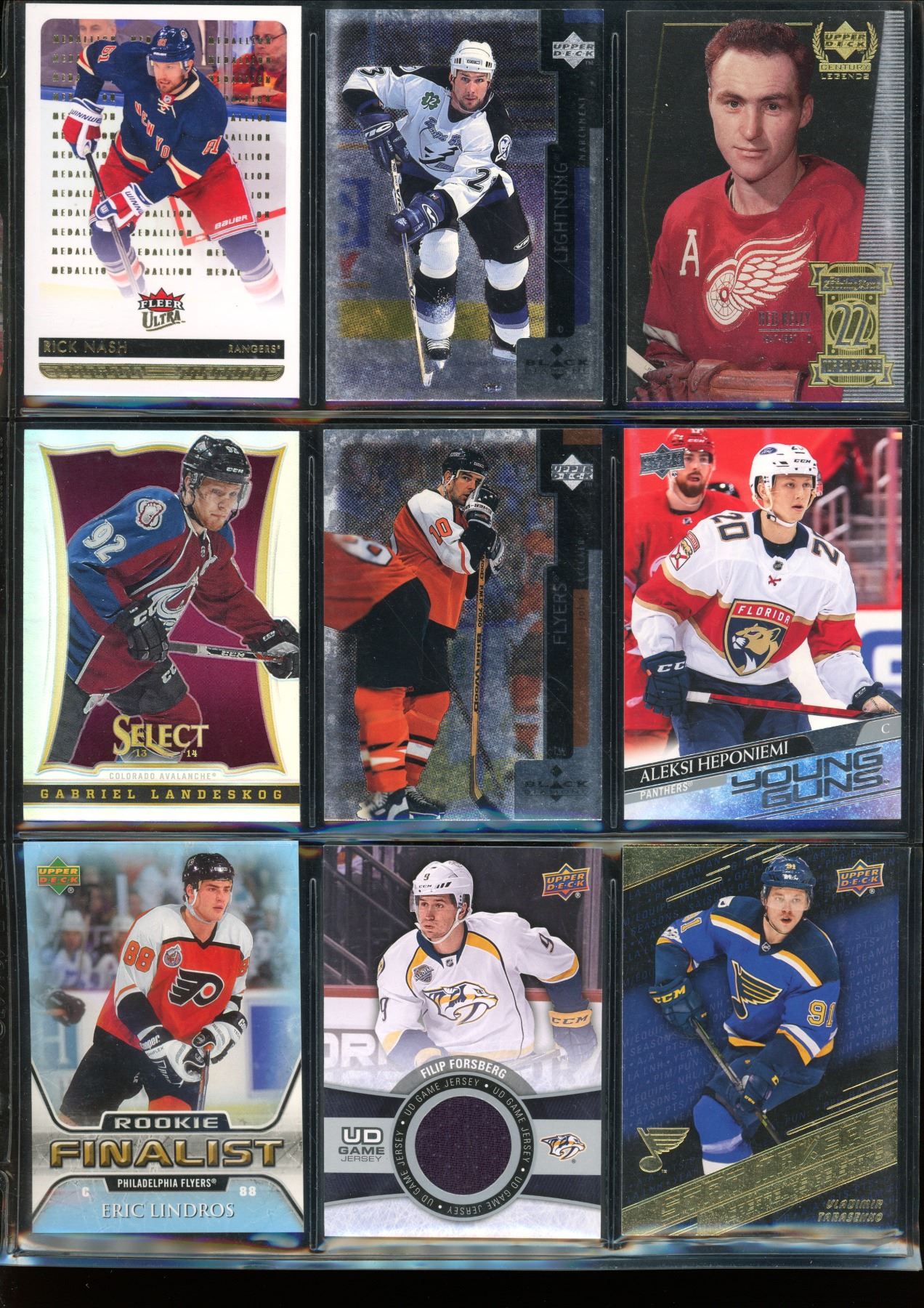 9 NHL Rookie & Insert Hockey Cards Various Teams