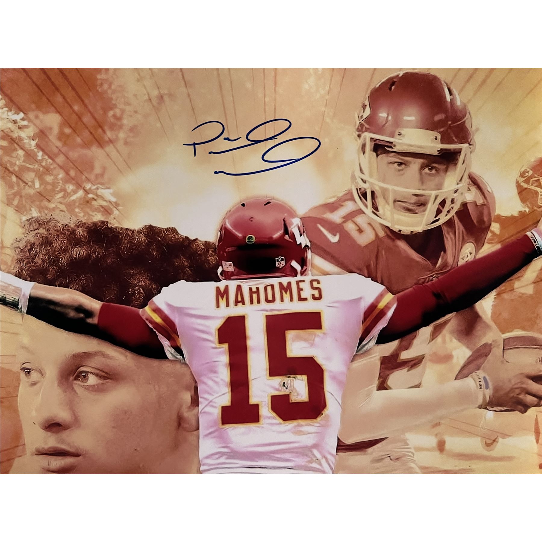 Kansas City Chiefs Patrick Mahomes signed photo