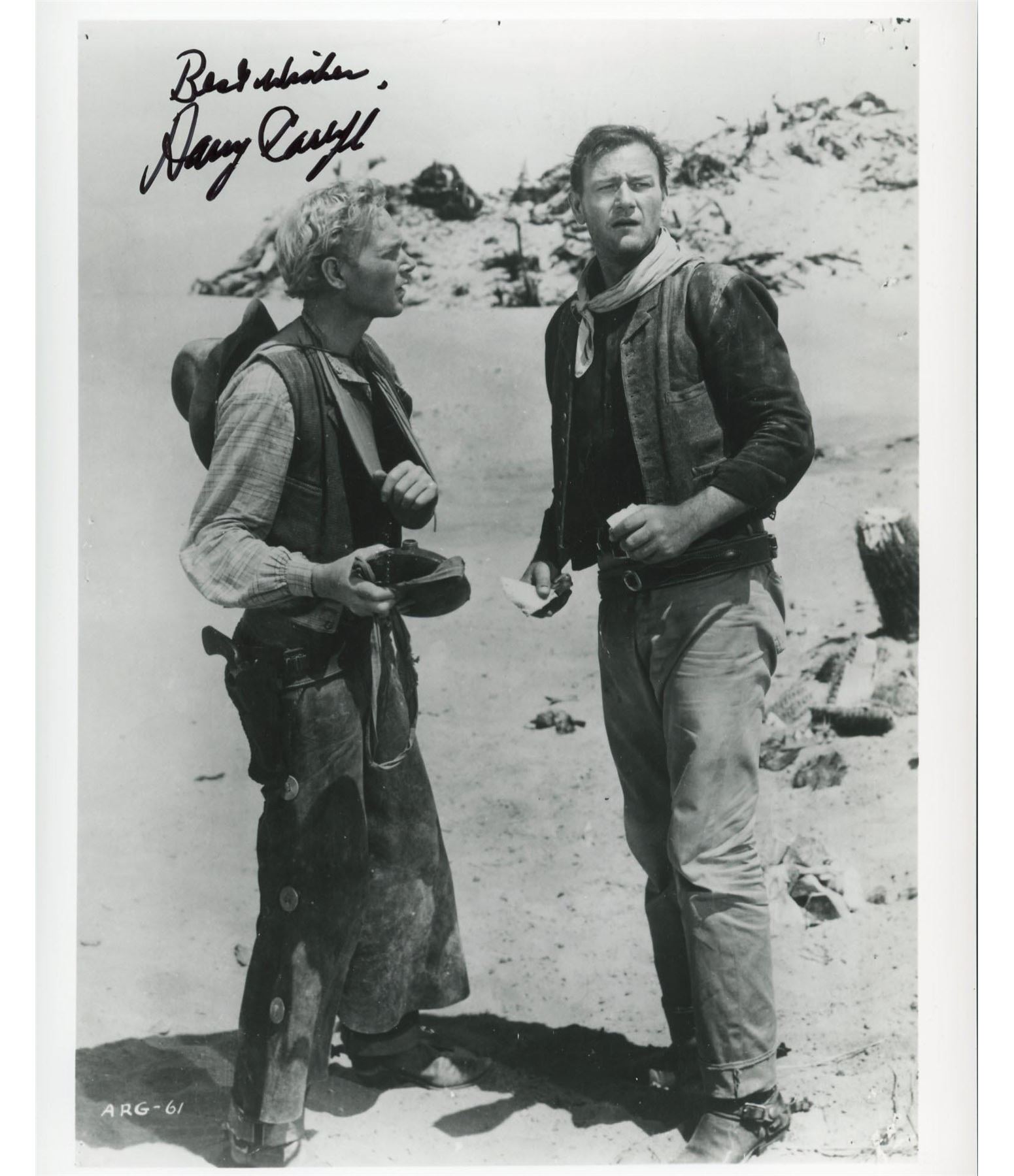Harry Carey Jr. signed movie still