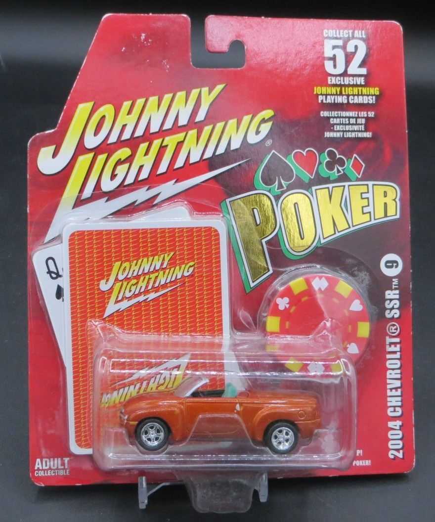 Johnny Lightning Poker 2004 Chevrolet SSR 1:64 Scale Die-Cast