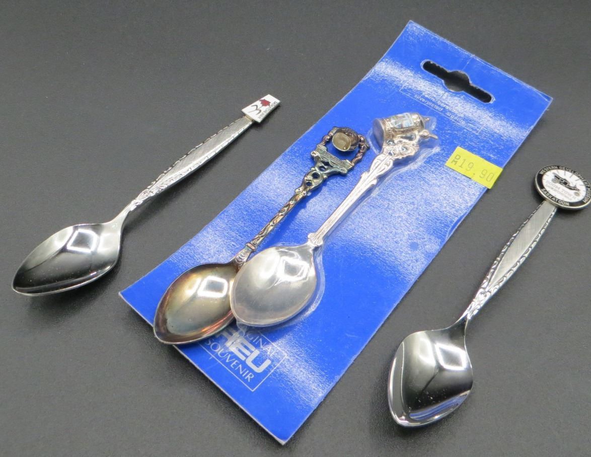 4 Collector Spoons Dutch Silver Plated and Saskatchewan