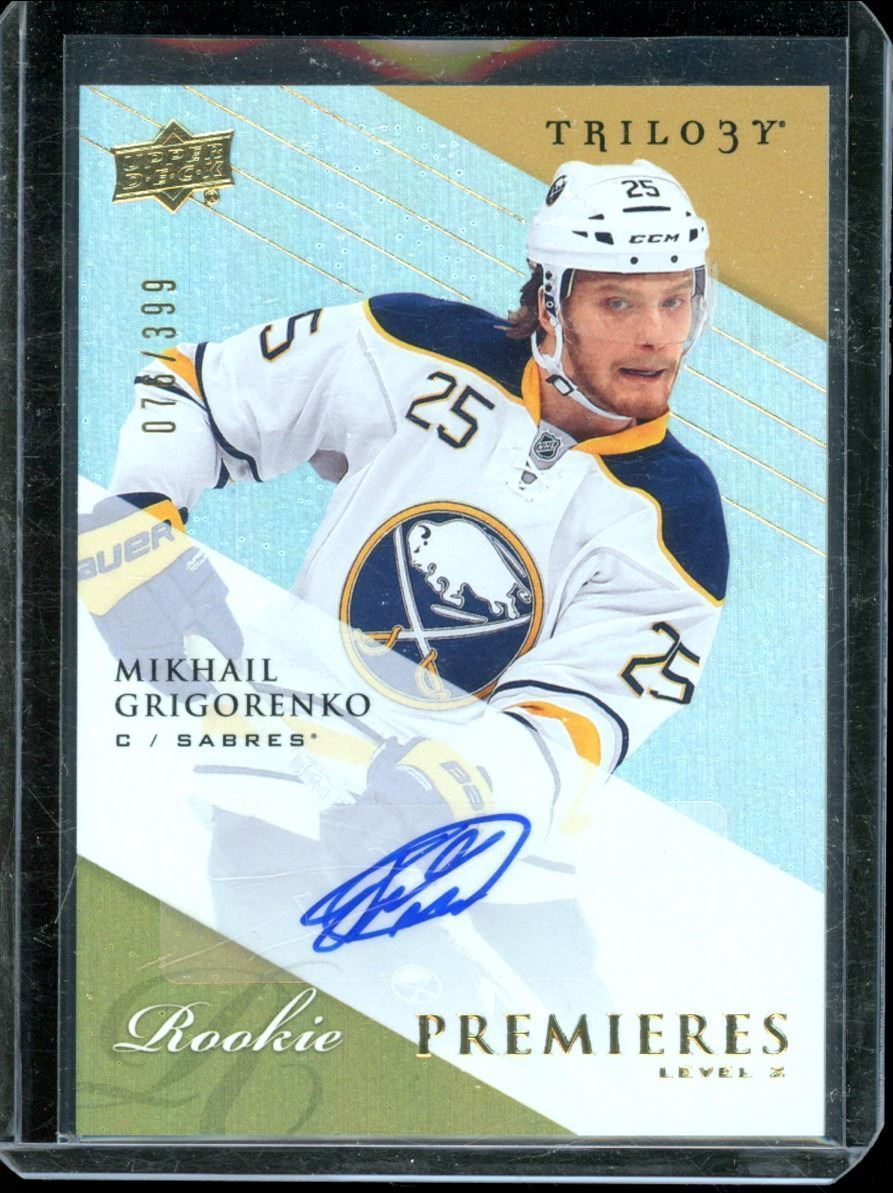 2013-14 Upper Deck Trilogy #117 Mikhail Grigorenko AU 76/399