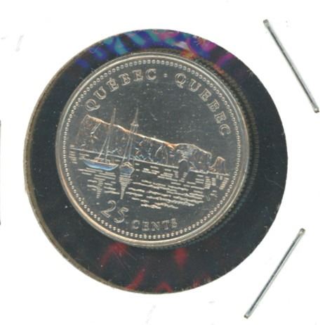 1867-1992 Canadian 25 Cent 125th Anniversary Quarter Quebec