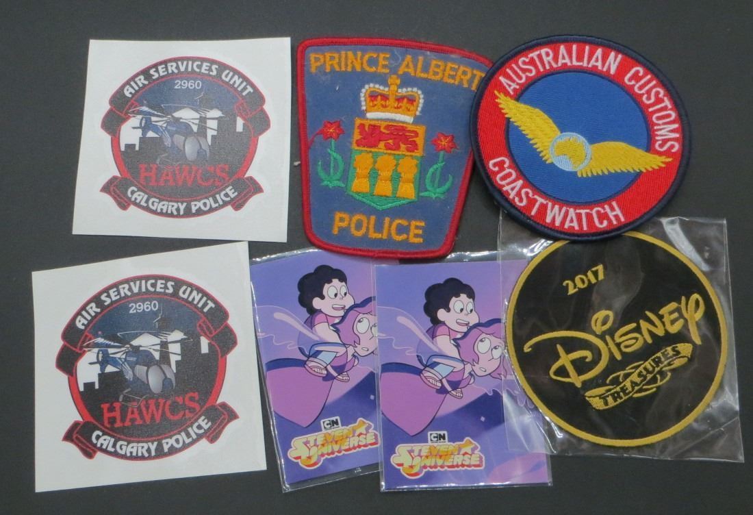 3 Patches Disney, Australia, Prince Albert Police, Steven Universe ...