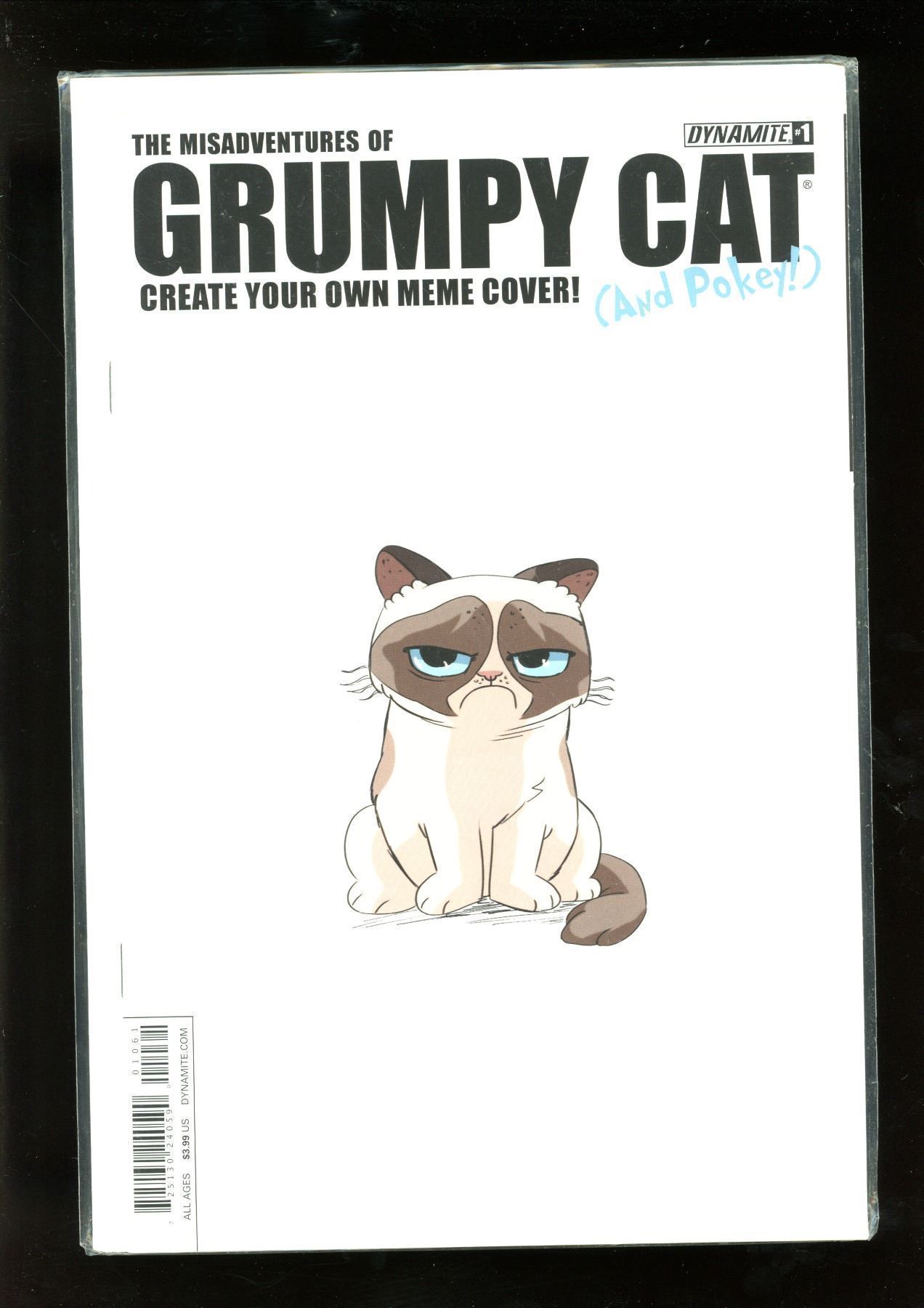 Dynamite The Misadventures Of Grumpy Cat & Pokey #1 Create Your Own Meme Cover Variant