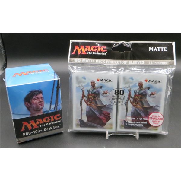 New Jace 100+ Deck Box & Teferi Ultra Pro Standard Sleeves Pack of 80