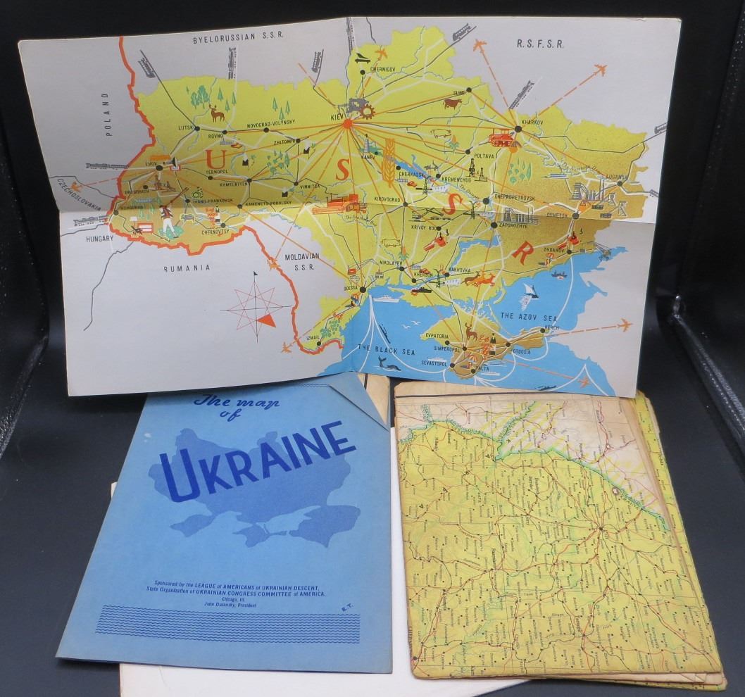 Vintage Maps Of Ukraine & Vintgae At The Map Of the USSR