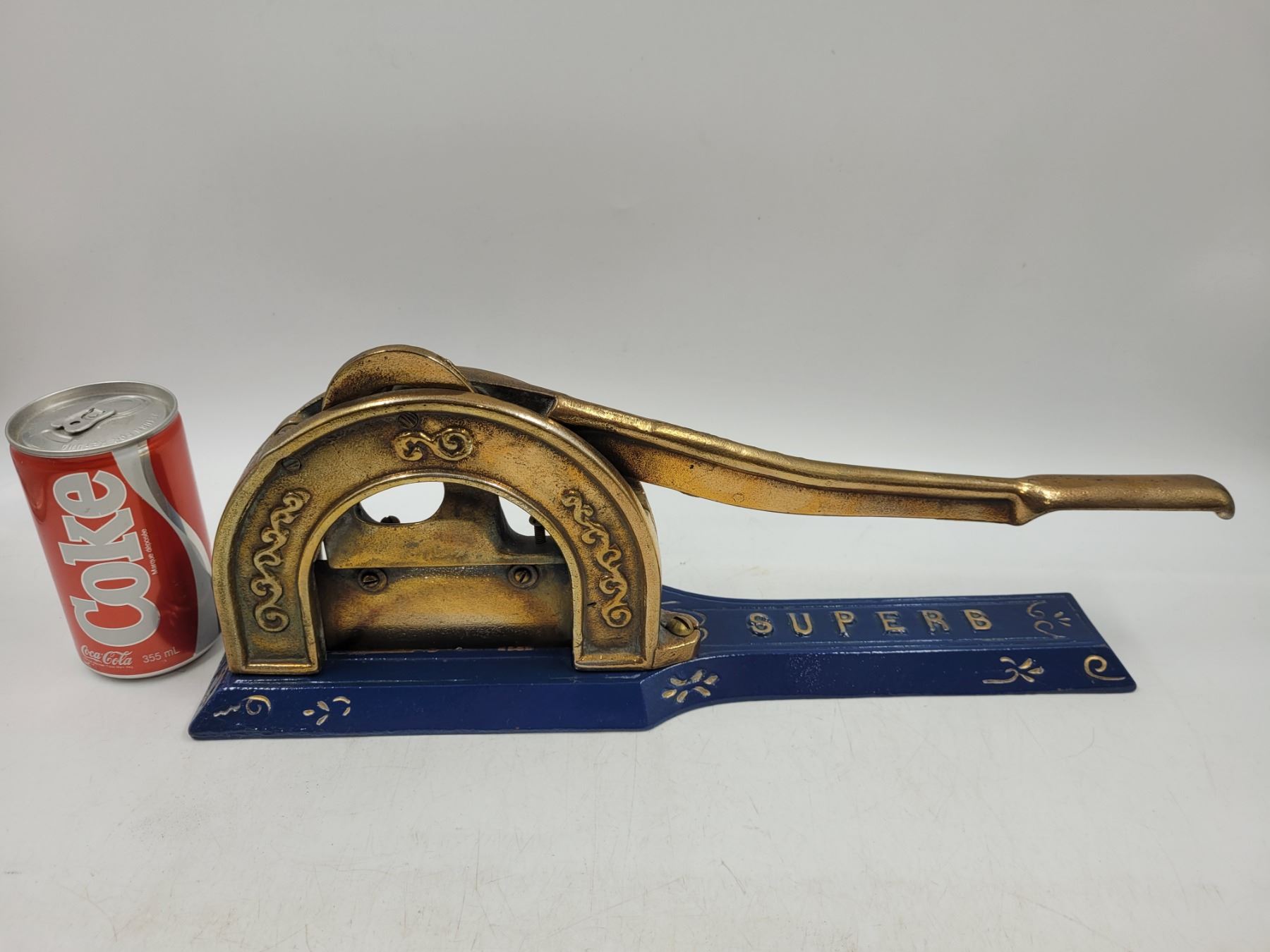 Vintage Superb Cast Iron Tobacco Cutter