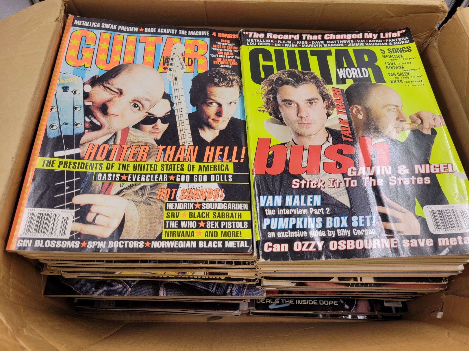 Vintage Guitar Music Magazines
