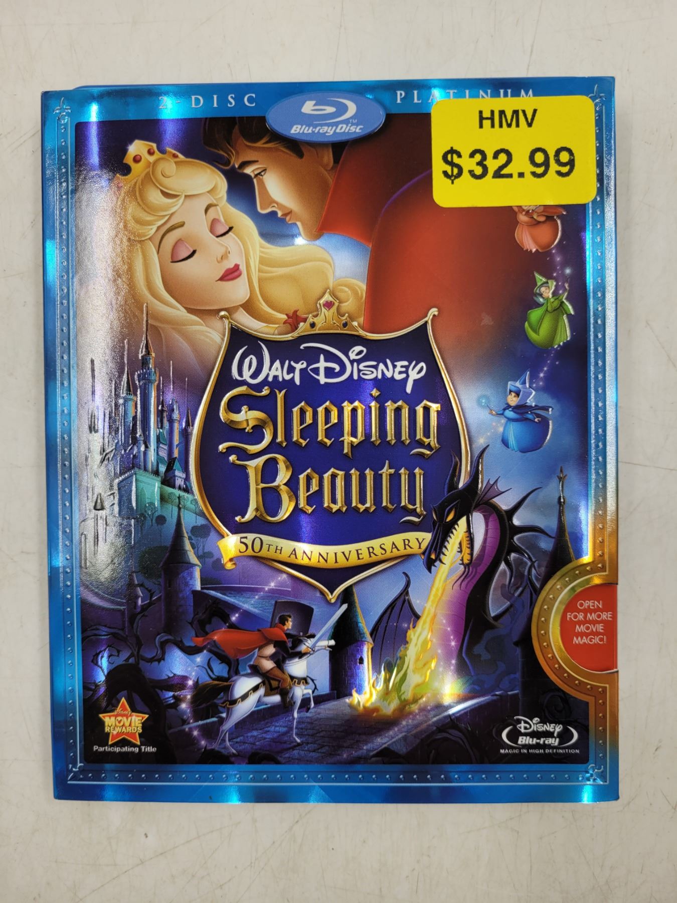 Sleeping Beauty 50th Anniversary 2 Disc Platinum Blu-Ray DVDs