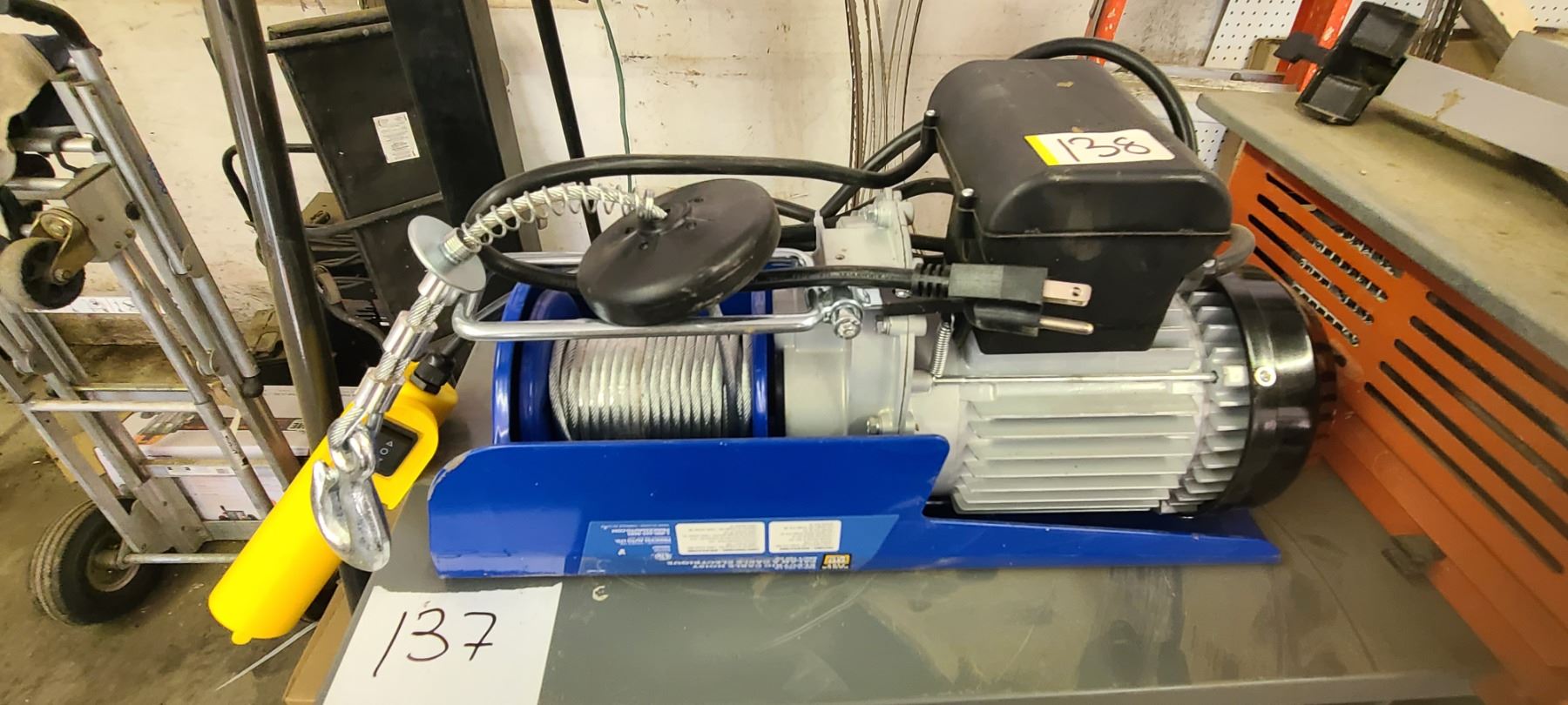 NEW POWERFIST 760 LBS ELECTRIC CABLE HOIST